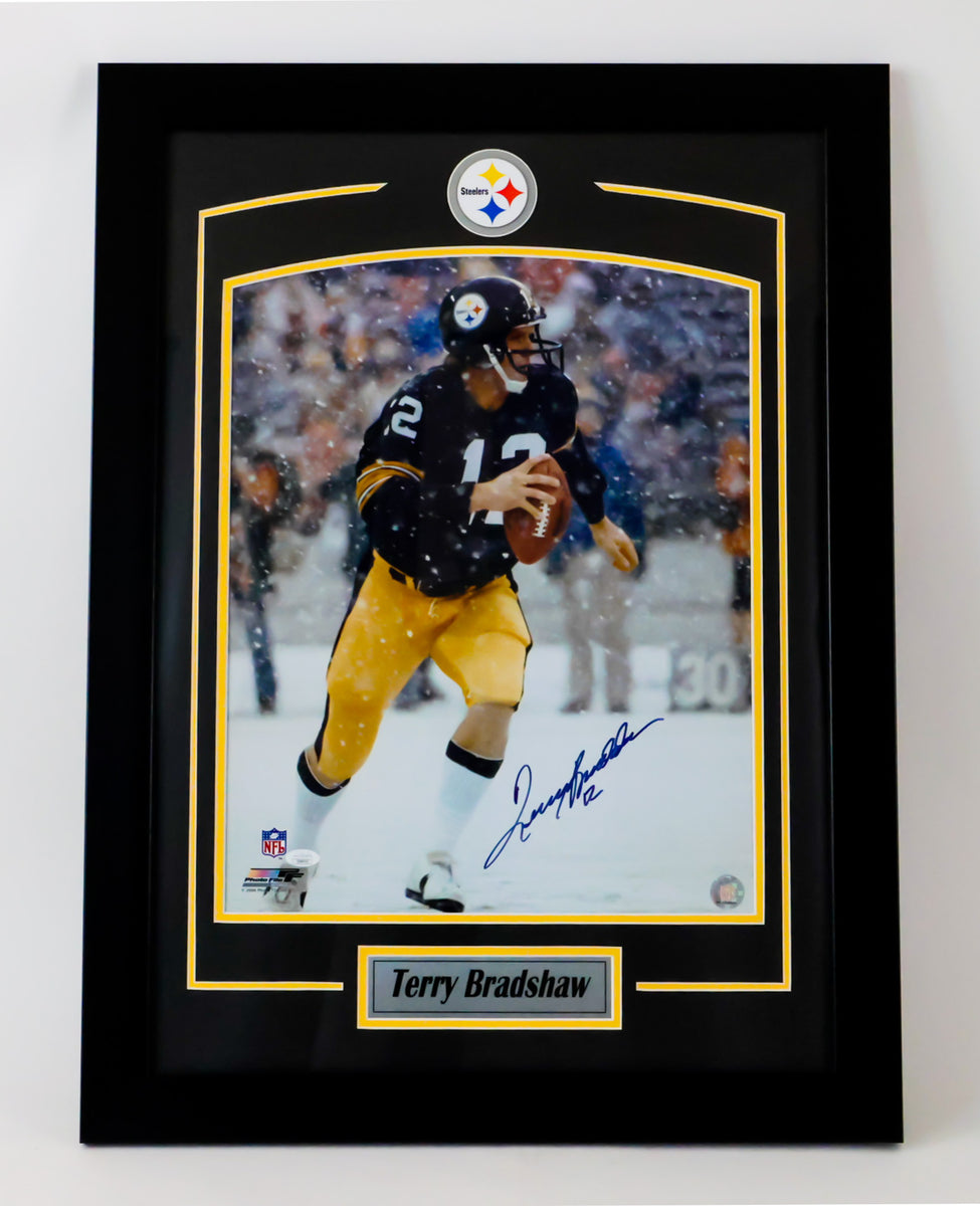 Terry Bradshaw Autographed Pittsburgh Steelers Framed 16x20 Photo JSA ...
