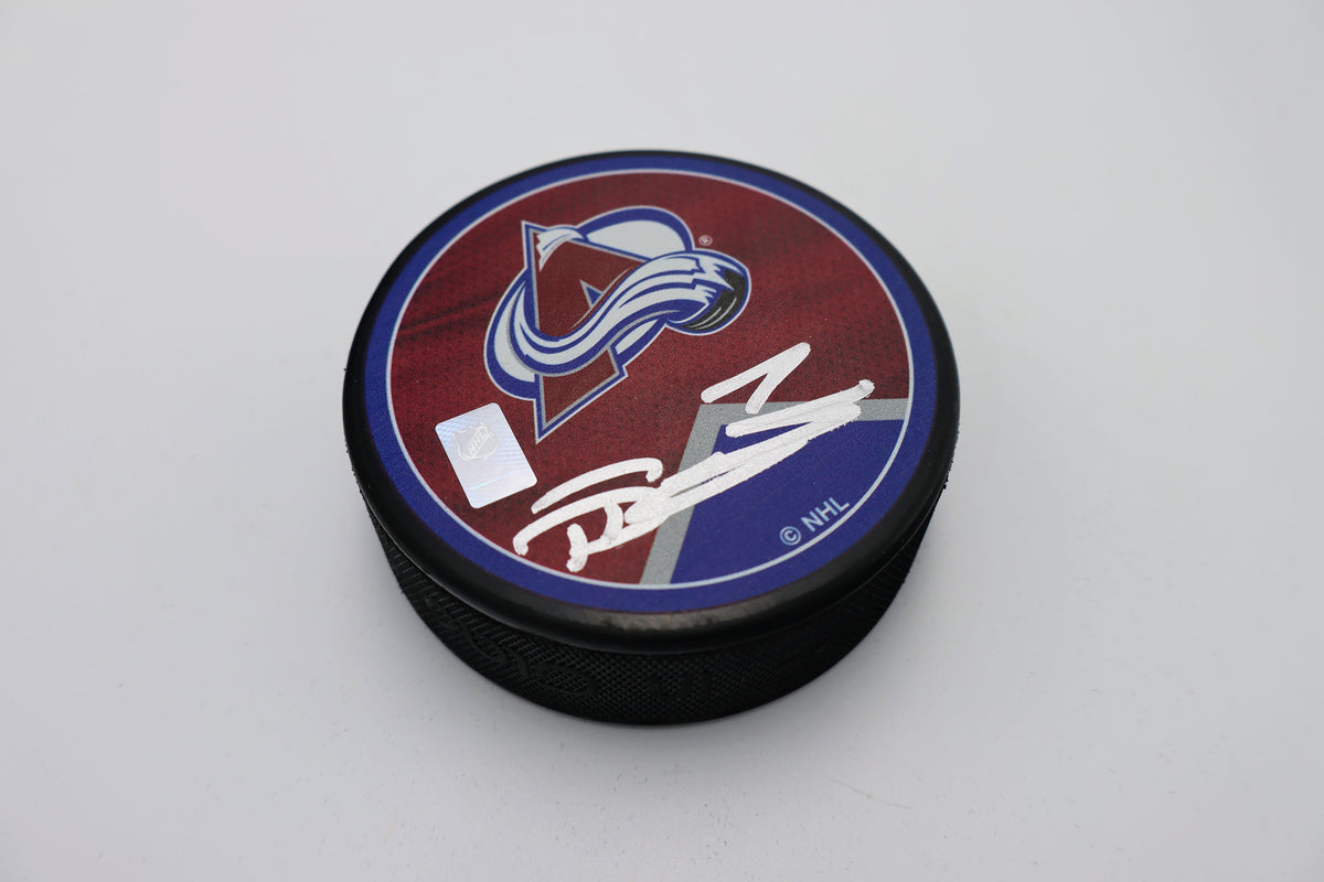 Devon Toews Colorado Avalanche Signed Commemorative Puck – Latitude ...