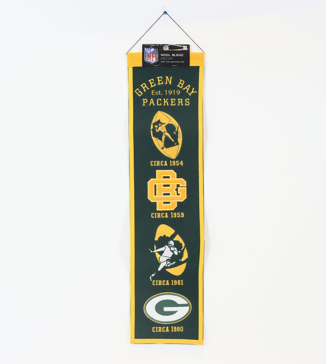 Green Bay Packers Heritage Banner – Latitude Sports Marketing