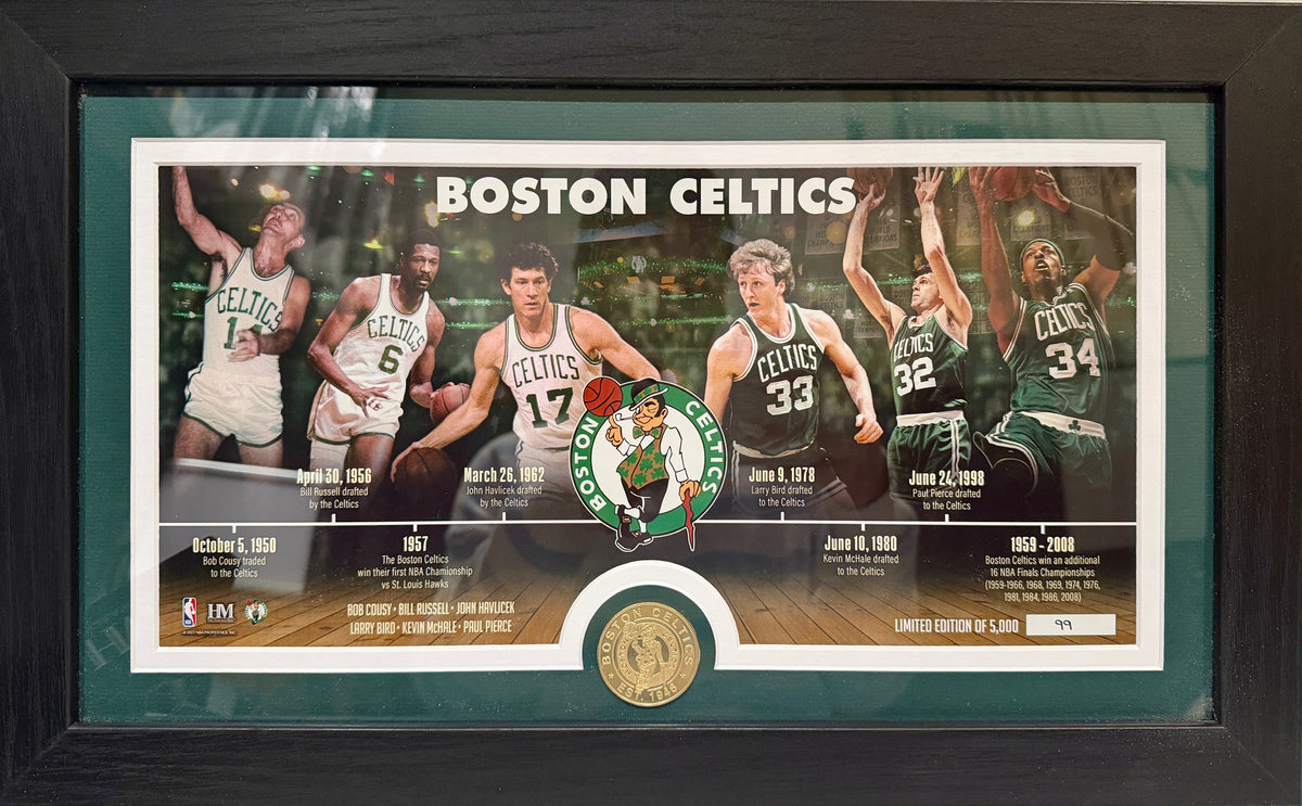 Boston Celtics Highland Mint Photo & Coin Limited Edition 99/5000 ...
