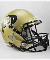 Colorado Buffaloes Gold Replica Helmet – Latitude Sports Marketing